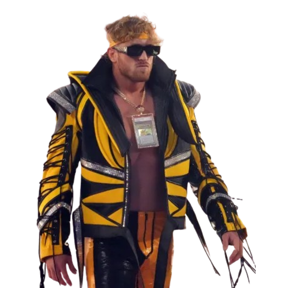 Logan Paul Yellow Leather Jacket | America Suits